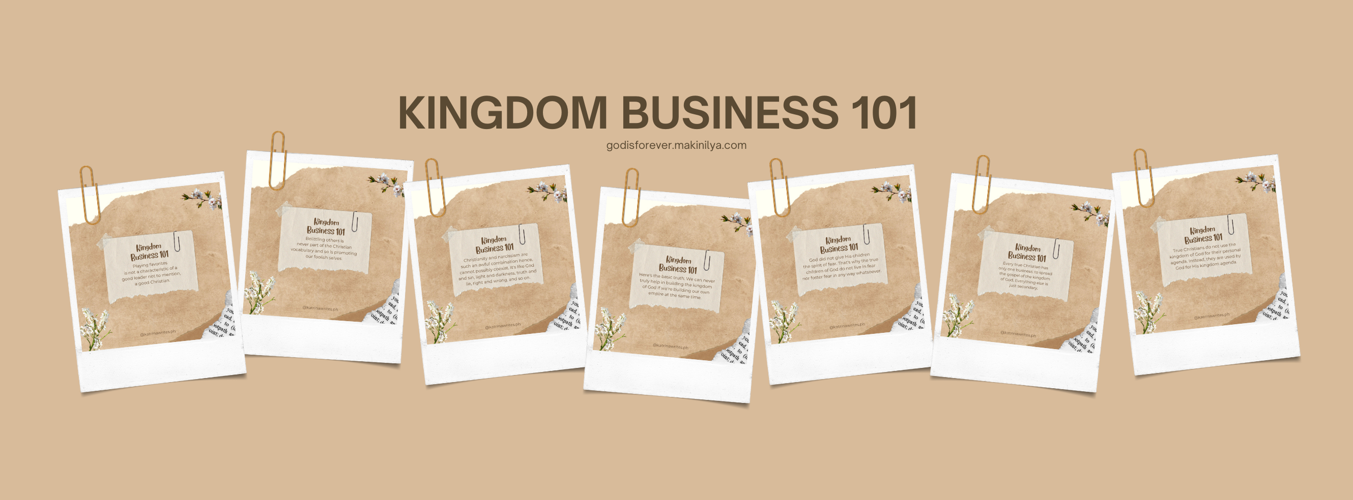 Kingdom Business 101 - God is Forever Ministry - The Word is Forever ...